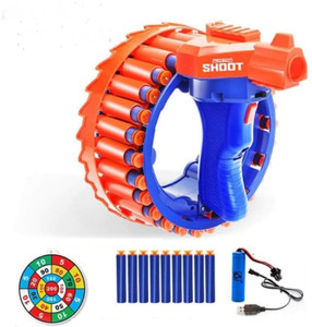 KTRS Gun Automatic Soft Foam Bullet Blaster Gun Toy, Rechargeable Soft ...