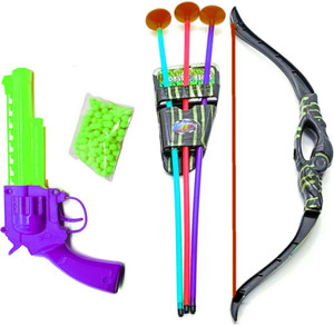 Dynamic Retail Global Gun Toys for Boys With Bullets, Archery Bow ...