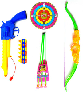 Dynamic Retail Global Gun Toys for Boys With Bullets, Archery Bow ...