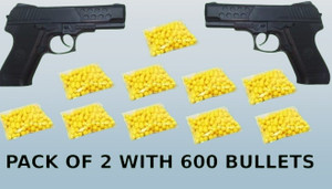 Harsun SHIVAM KADU FULLY LOADED PUBG GUN PACK OF 2 WITH 600 BULLETS ...