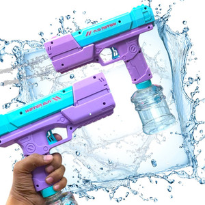 SARASI High-Pressure Electric Water Gun, Dual Barrel, Rechargeable ...