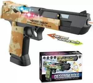 Toyporium Army Style Light and Sound Projection Desert Eagle Pistol Toy ...