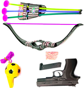 Dynamic Retail Global Gun Toys for Boys With Bullets, Archery Bow ...