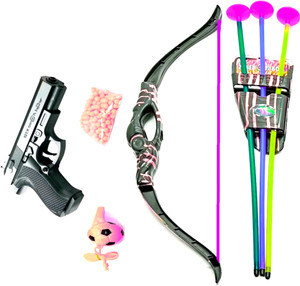 Dynamic Retail Global Gun Toys for Boys With Bullets, Archery Bow ...