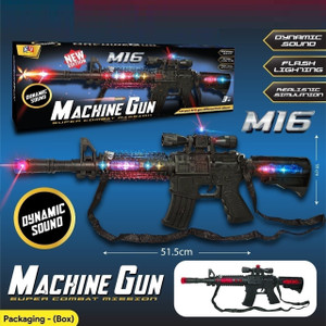 HALO NATION AK 47 Light & Sound Musical PUBG Machine Gun Toy AK47 M4 ...