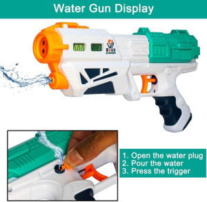 mega shine 2 in 1 Blaster Bowling and Water Shooting Toy Gun for Kids ...