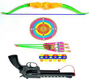 Dynamic Retail Global Gun Toys for Boys With Bullets, Archery Bow ...