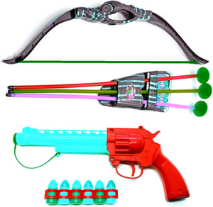 Dynamic Retail Global Gun Toys for Boys With Bullets, Archery Bow ...