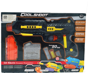 Khilona Emporium Coolshot Force Blaster Nerf Dart Bullet Toy Gun | Toy ...