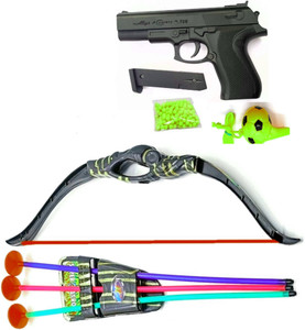 Dynamic Retail Global Gun Toys for Boys With Bullets, Archery Bow ...