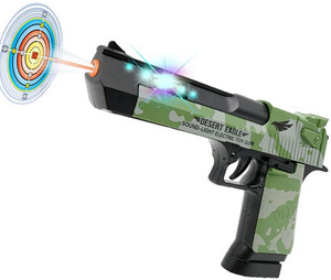 KAVANA Kids Toy Gun| Soft Pistol | Pull Back Action Musical Gun Guns ...