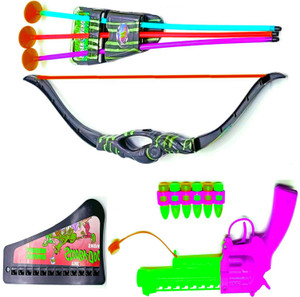 Dynamic Retail Global Gun Toys for Boys With Bullets, Archery Bow ...