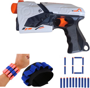 Toy Cloud Super Shot Soft Blaster Gun Toy & 10 Soft Foam Dart with 1 ...