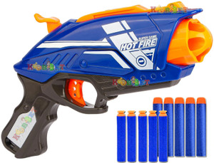 KOBBET Hot Fire Soft Bullet Gun Toy with 10-Foam Bullets Target ...