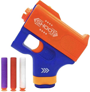 RAINBOW RIDERS Mini Soft Gun Manual Soft Bullet Gun, With Foam Bullets ...
