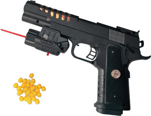 Cambly PUBG Big Laser Mouser Gun - Pistol with Laser Light & 110 BB ...