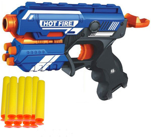 AMUSING Boy's Blaze Blaster Storm Hot Fire Shooting Toy Gun with 10 ...