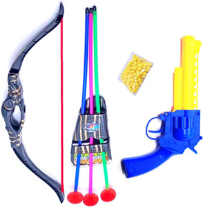 Dynamic Retail Global Gun Toys for Boys With Bullets, Archery Bow ...