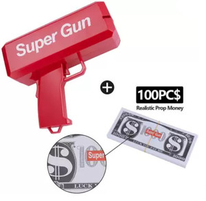 Intelligent SUPREME MONEY GUN, CASH FIRING MONEY (IND*35) Money Gun Red ...