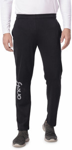 One8 By Virat Kohli Solid Men Black Track Pants - Buy One8 By Virat ...