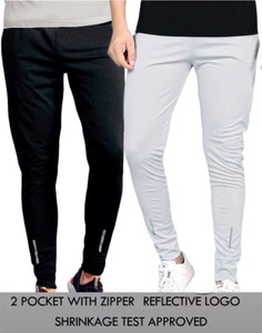 Selvia Solid Men Black, Grey Track Pants - Buy Selvia Solid Men Black ...