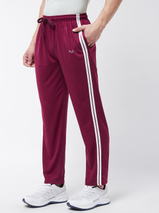 Pivl Striped Men Maroon Track Pants - Buy Pivl Striped Men Maroon Track ...