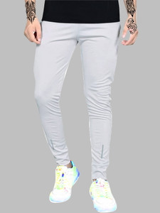 LookMark Solid Men Silver Track Pants - Buy LookMark Solid Men Silver ...