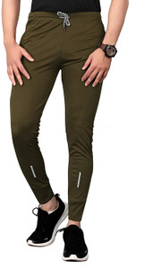 Swastik Stuffs Solid Men Olive Track Pants - Buy Swastik Stuffs Solid ...