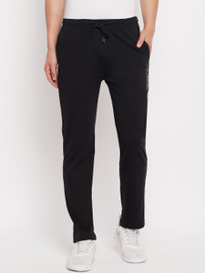 DUKE Solid Men Black Track Pants - Buy DUKE Solid Men Black Track Pants ...