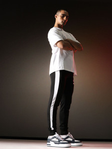 PUMA Iconic T7 Track Pants PT Colorblock Men Black Track Pants - Buy ...