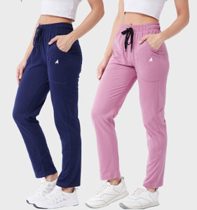 Modeve Solid Women Dark Blue, Pink Track Pants - Buy Modeve Solid Women ...