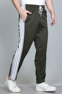 HVBK Striped Men Olive Track Pants - Buy HVBK Striped Men Olive Track ...