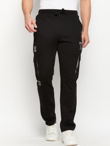 DUKE Solid Men Black Track Pants - Buy DUKE Solid Men Black Track Pants ...