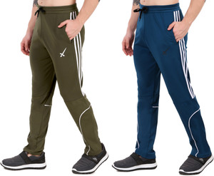 UBC Striped Men Blue, Dark Green Track Pants - Buy UBC Striped Men Blue ...