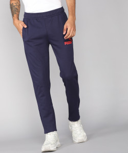 PUMA Pants Solid Men Blue Track Pants - Buy PUMA Pants Solid Men Blue ...