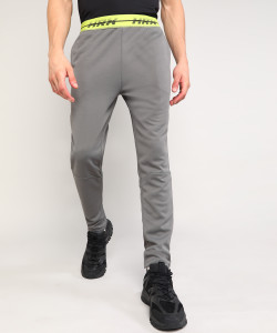 HRX by Hrithik Roshan Solid Men Silver Track Pants - Buy HRX by Hrithik ...