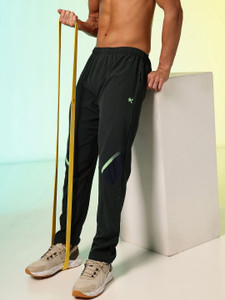 HRX by Hrithik Roshan Striped Men Green Track Pants - Buy HRX by ...