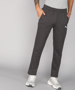 PUMA Pants Solid Men Grey Track Pants - Buy PUMA Pants Solid Men Grey ...