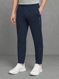 Bullmer Solid Men Dark Blue Track Pants - Buy Bullmer Solid Men Dark ...