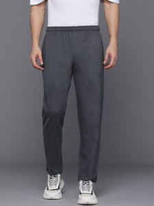 HRX by Hrithik Roshan Self Design Men Black Track Pants - Buy HRX by ...