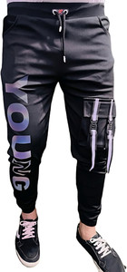 Mindsart GENZ Striped Men Black Track Pants - Buy Mindsart GENZ Striped ...
