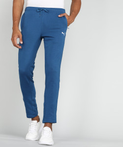PUMA Zippered Sweatpants TR Solid Men Blue Track Pants - Buy PUMA ...
