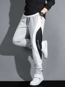 GYRFALCON Colorblock Men Silver Track Pants - Buy GYRFALCON Colorblock ...