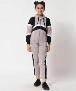 NICK AND JONES Colorblock Girls Track Suit - Buy NICK AND JONES ...
