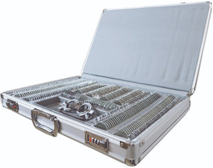 RUMAX Optical Trial Lens Set Metal Rim Aluminum Case with Optometry Kit ...