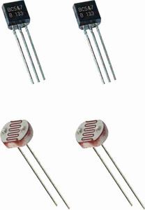 Monkey tell BC547 Transistors & 2pcs LDR Sensor Photoresistor Pair of ...