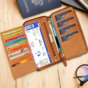 ABYS Genuine Leather Tan Passport Holder||Card Holder||Travel Document ...