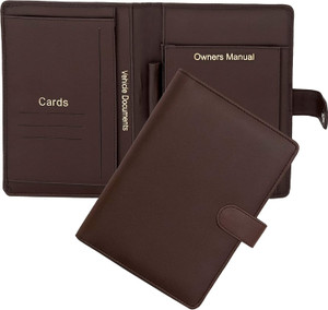 STORITE Car Document Holder, Vehicle Document Storage Wallet Brown ...