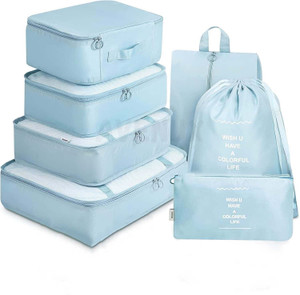 Vervita 7 Travel Cubes Set For Suitcase And Luggage Organizers Toiletry ...