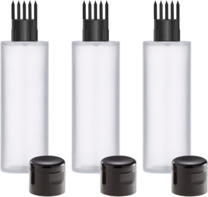 zelovi 3-Pieces 100ml Hair Root Applicator Bottle With Comb Cap & Flip ...